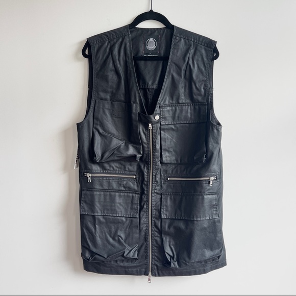 Urban Outfitters | Jackets & Coats | Uo Black Waxed Cotton Oversized ...